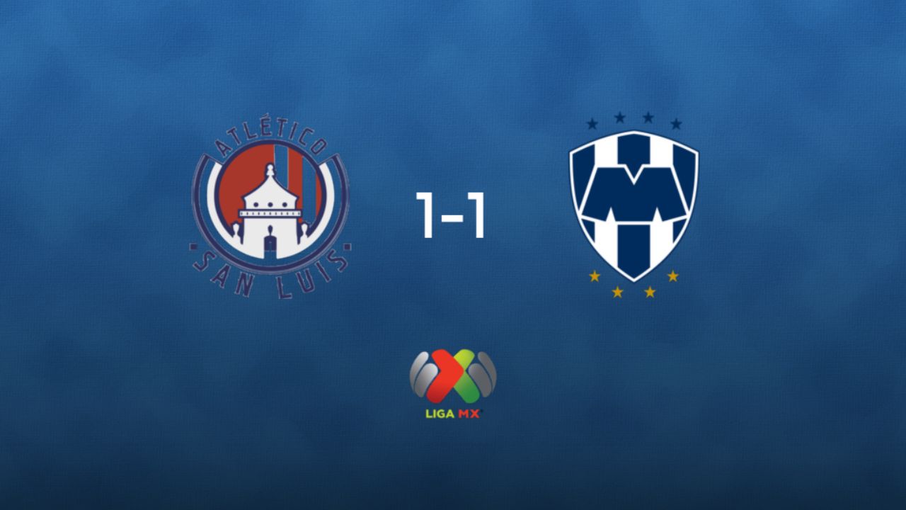 Atl San Luis Y Monterrey Reparten Los Puntos Tras Empatar A Uno
